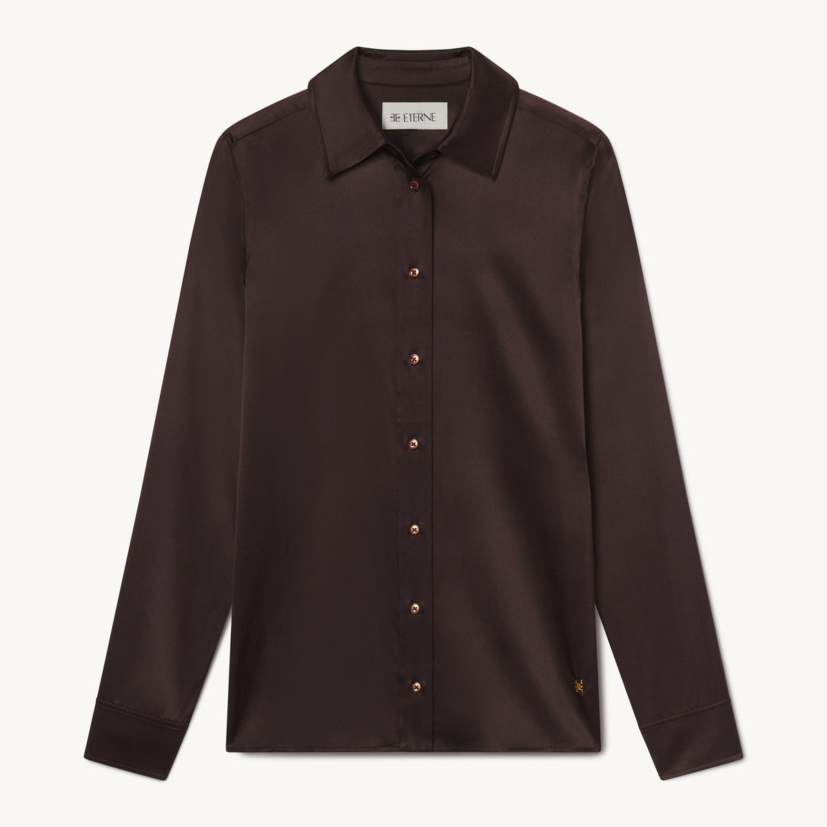 Constance Top | Silk | Espresso