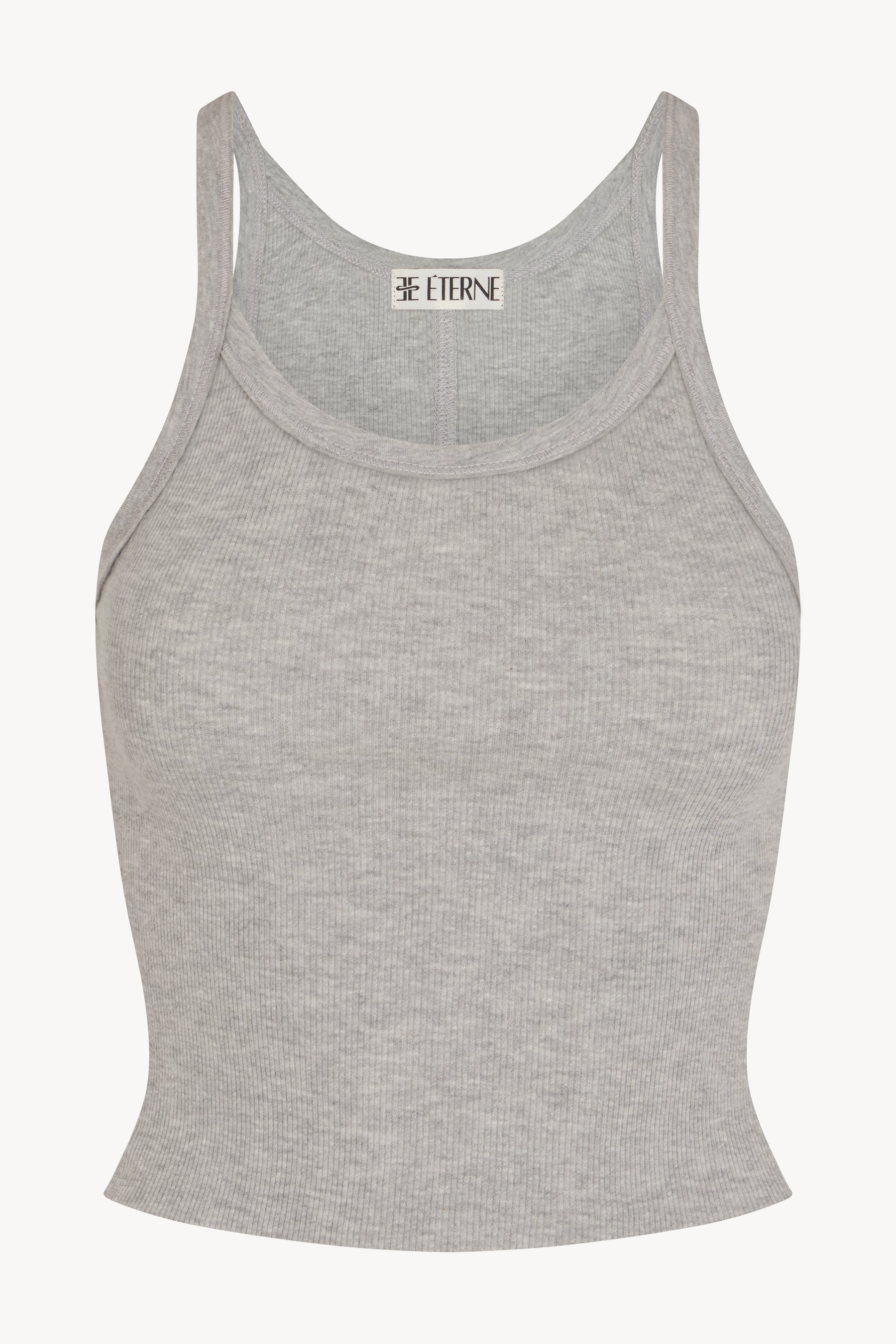 The Cropped Rib Tank by ÉTERNE