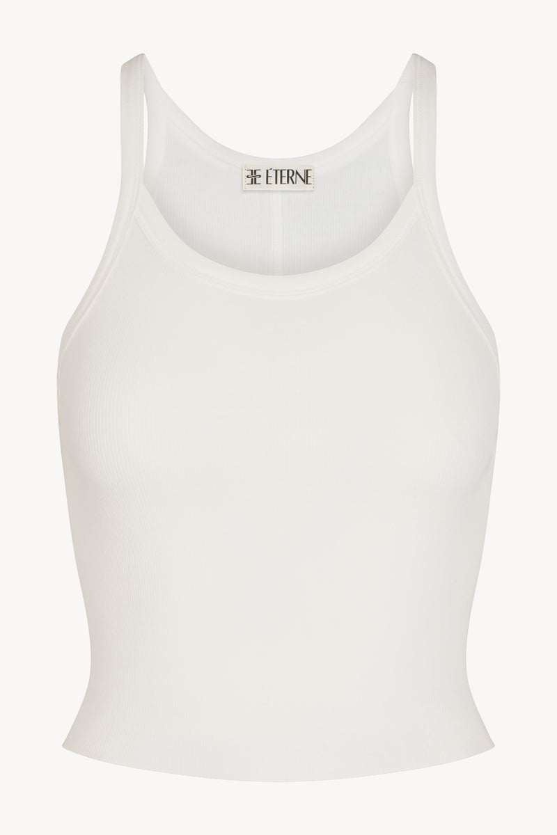 The Cropped Rib Tank by ÉTERNE