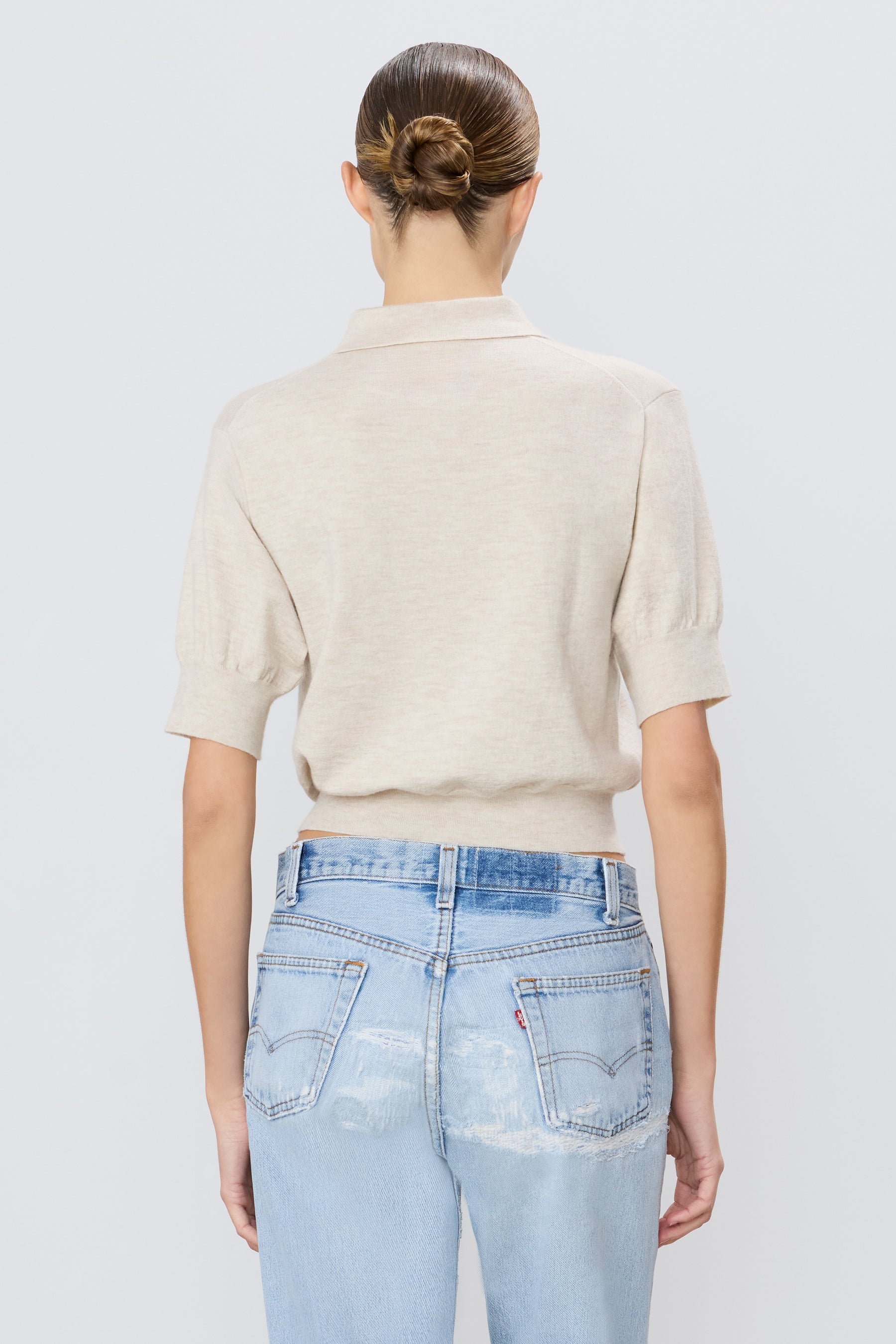 Journey Top | Midweight Cashmere | Heather Oatmeal
