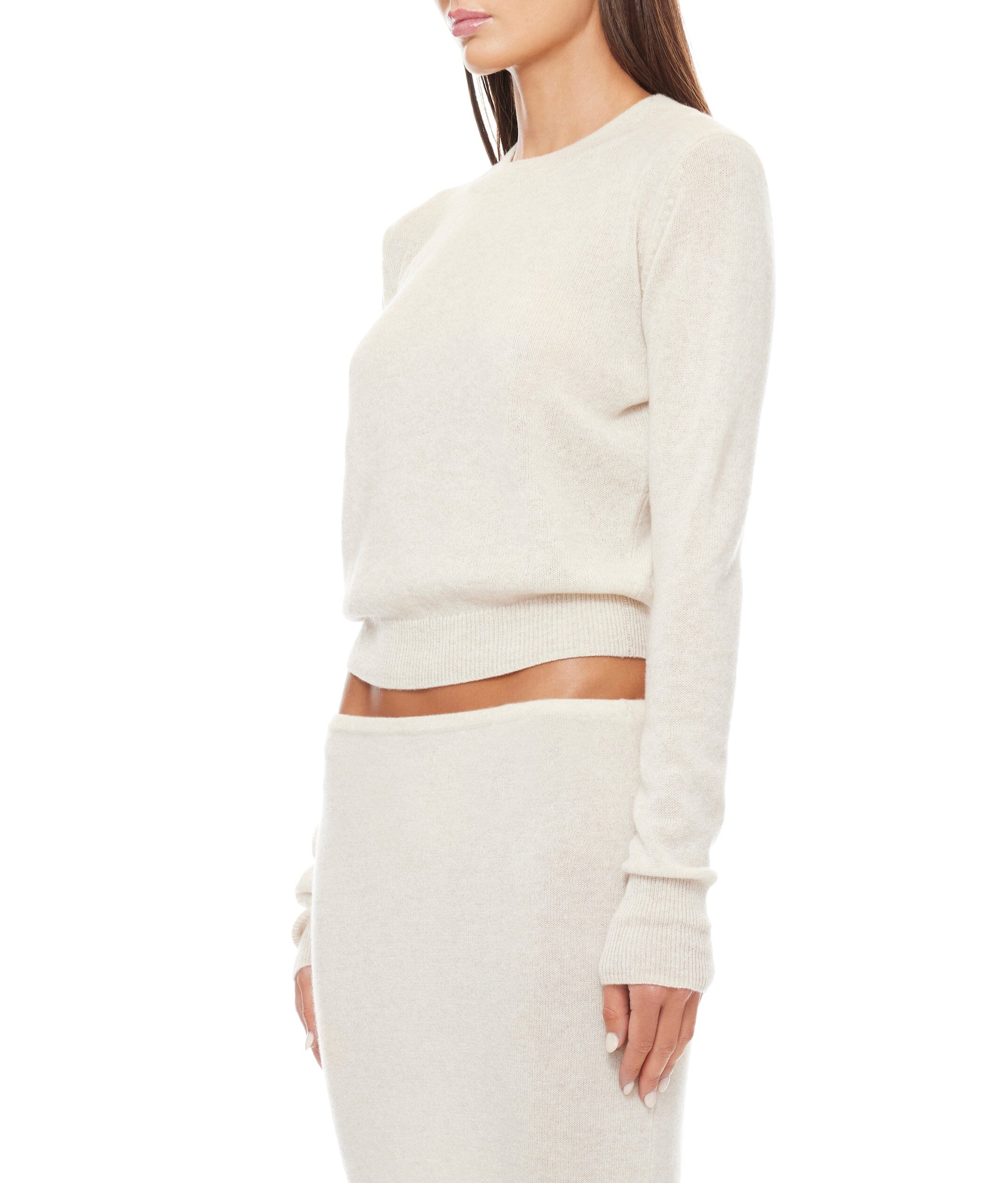 Francis Cashmere Sweater Oatmeal | ÉTERNE
