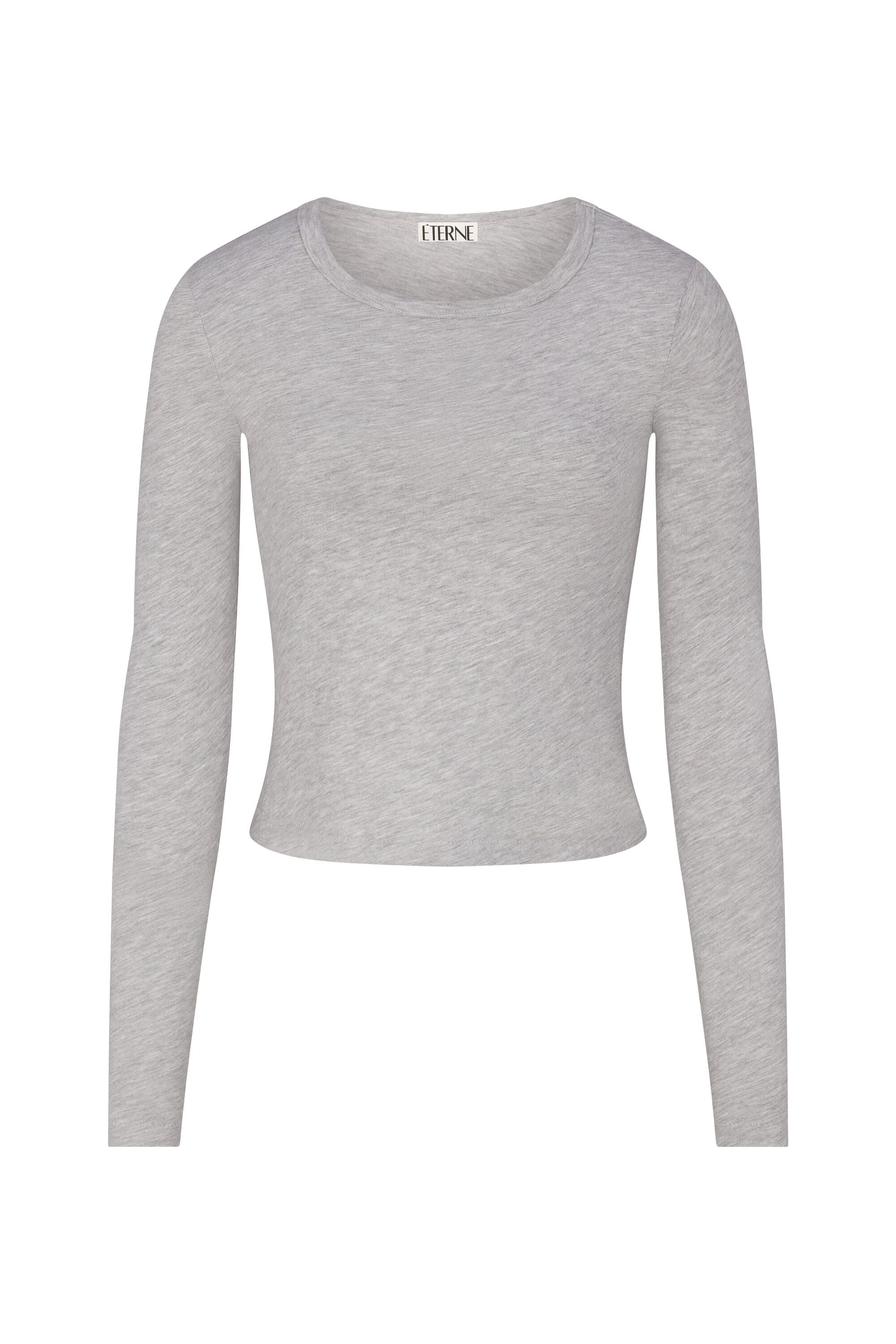Long Sleeve Baby Tee Heather Grey | ÉTERNE